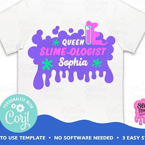 EDITABLE Slime Warning Standard Labels / Avery Standard Size Template ...