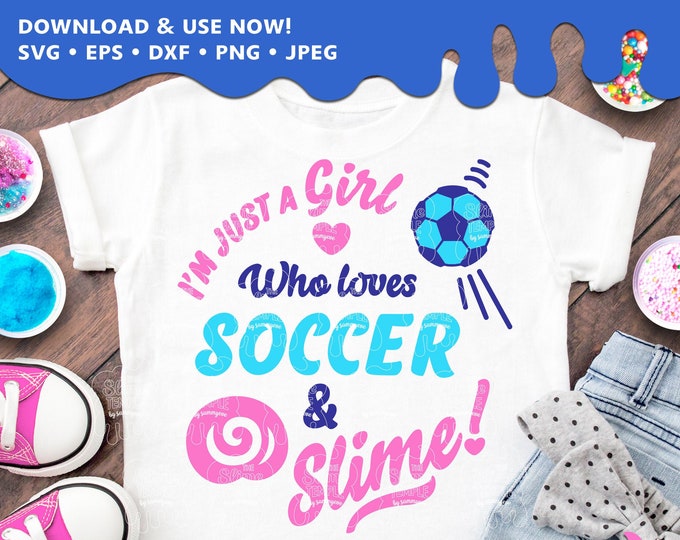PERSONALIZED Soccer & Slime SVG / Slime Svg / Soccer Girl / Soccer and ...