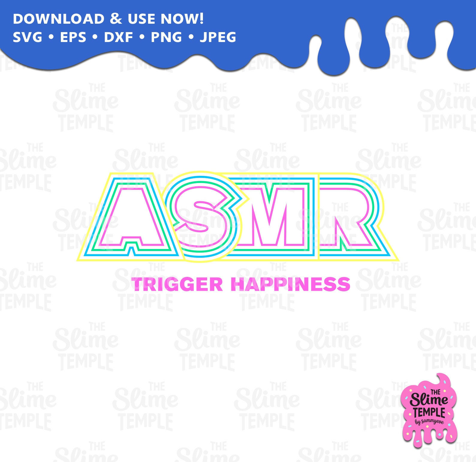 ASMR Svg / Asmr Trigger Happiness / Asmr T-shirt / Slime Svg / Asmr ...