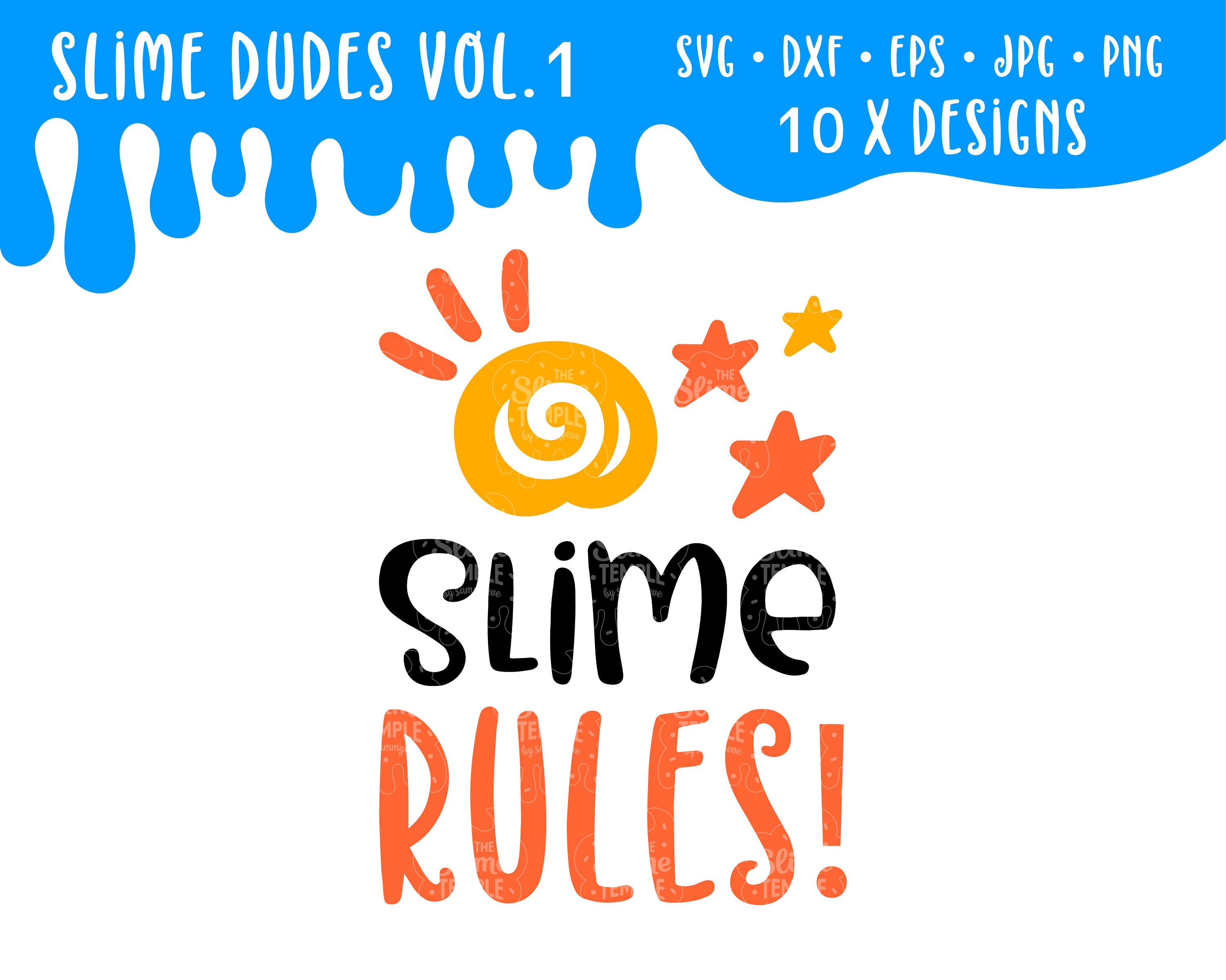 SLIME DUDES Design Bundle / Slime Svg / Slime Boy / Slime Birthday ...