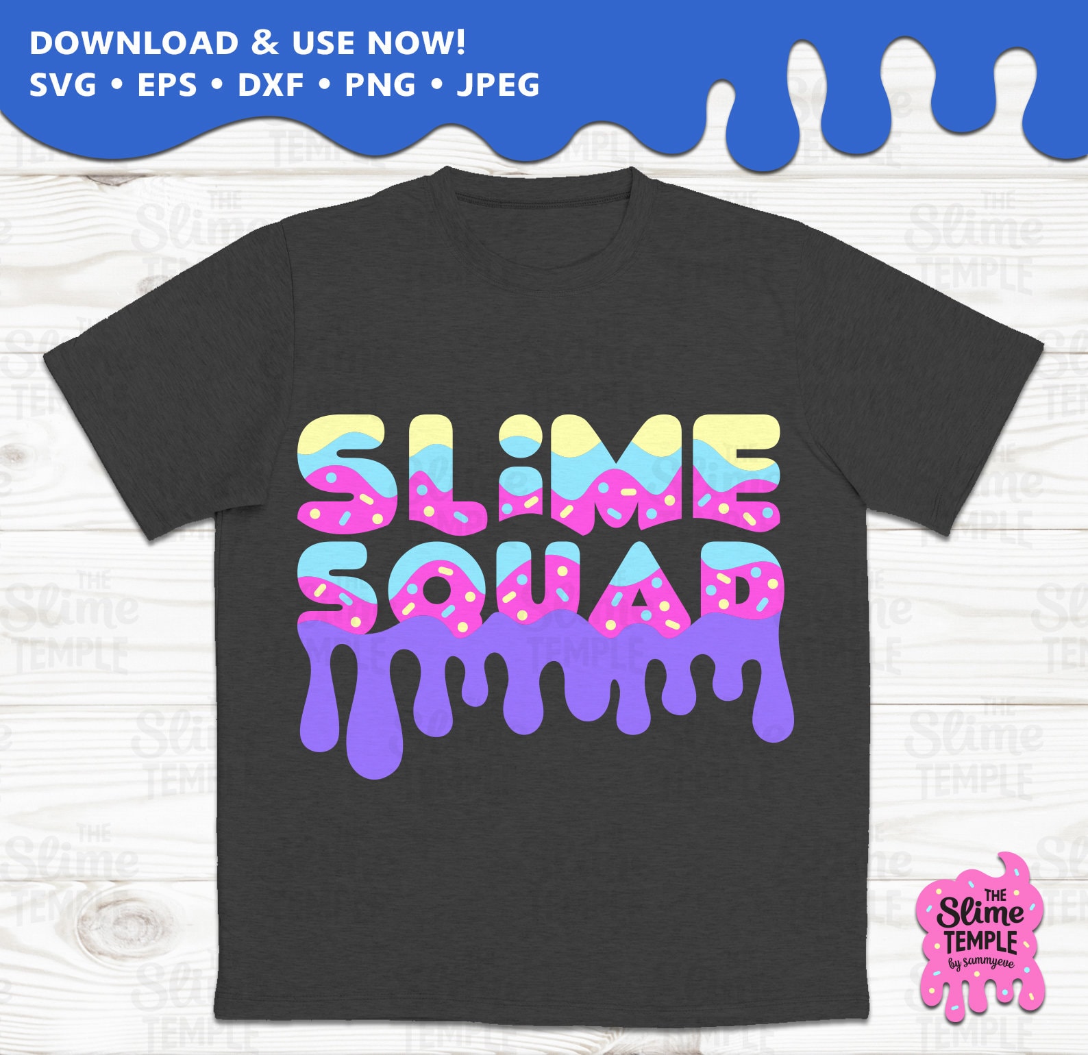 Slime Squad T-shirt SVG, Birthday Gift (digital Download) - Etsy