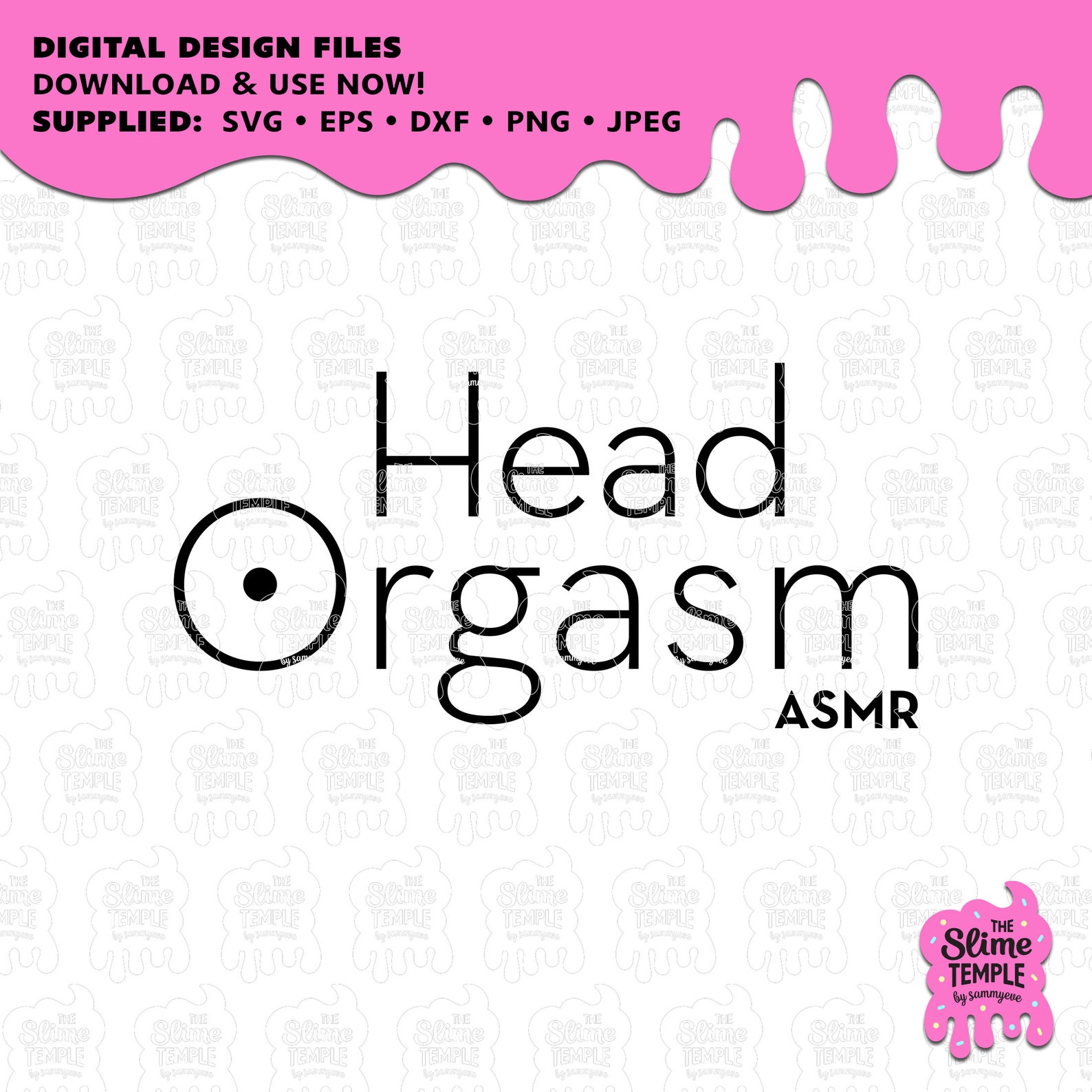 Head Orgasm SVG / Asmr Gift / Asmr Svg / Asmr T-shirt / ASMR Mug Design ...
