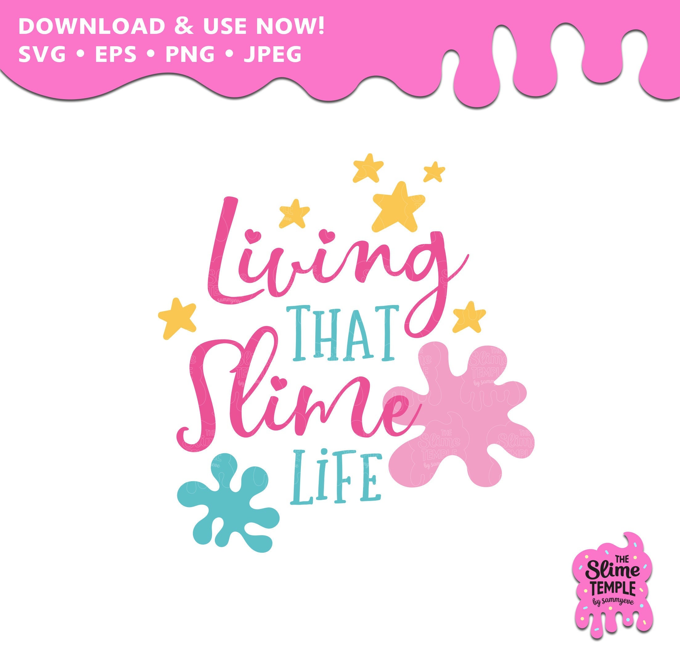 Living That Slime Life SVG / Slime SVG / Slime Birthday / Slime Gift ...