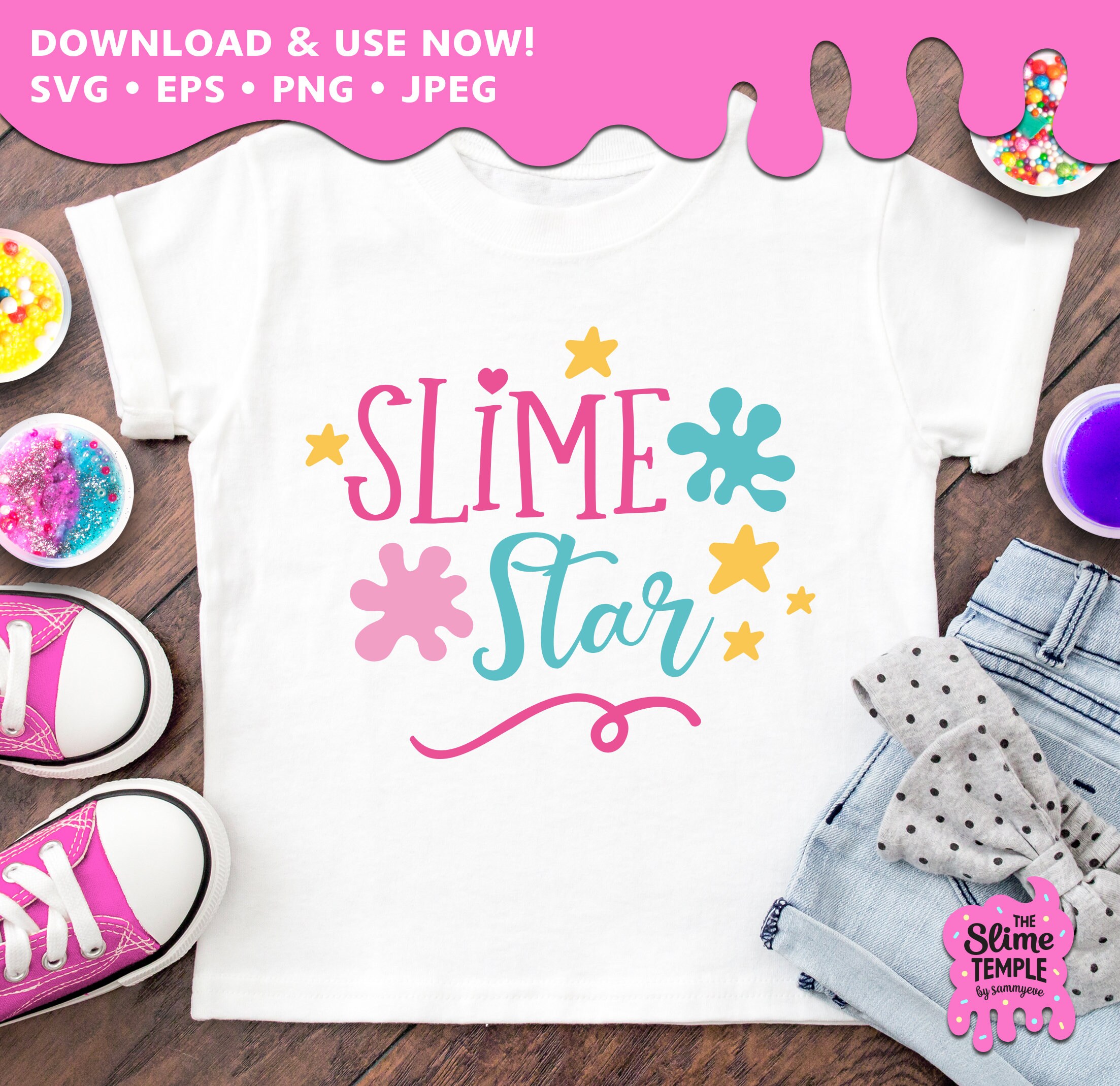 Slime Star SVG / Slime SVG / Slime Birthday / Slime Gift / - Etsy Australia