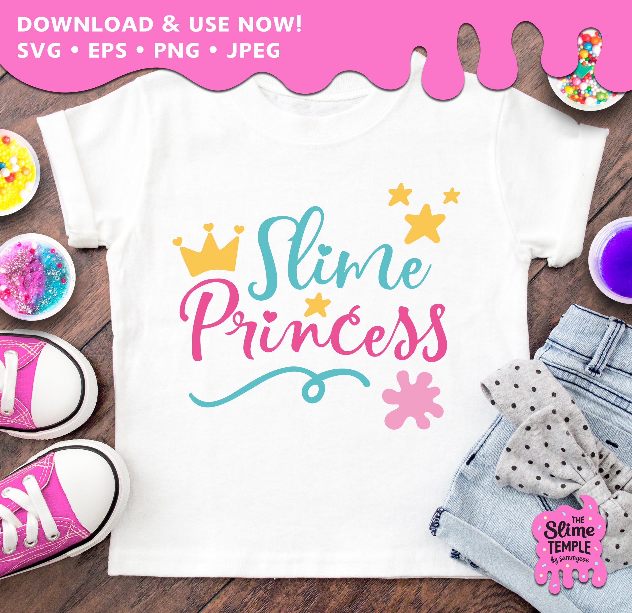 Slime Princess SVG / Slime SVG / Slime Birthday / Slime Gift / Slime ...
