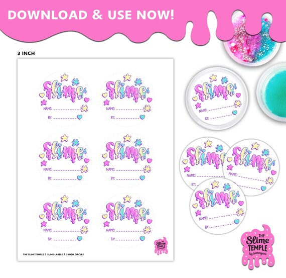 Slime Party Labels / Slime Making Party Labels / Slime Labels | Etsy Canada