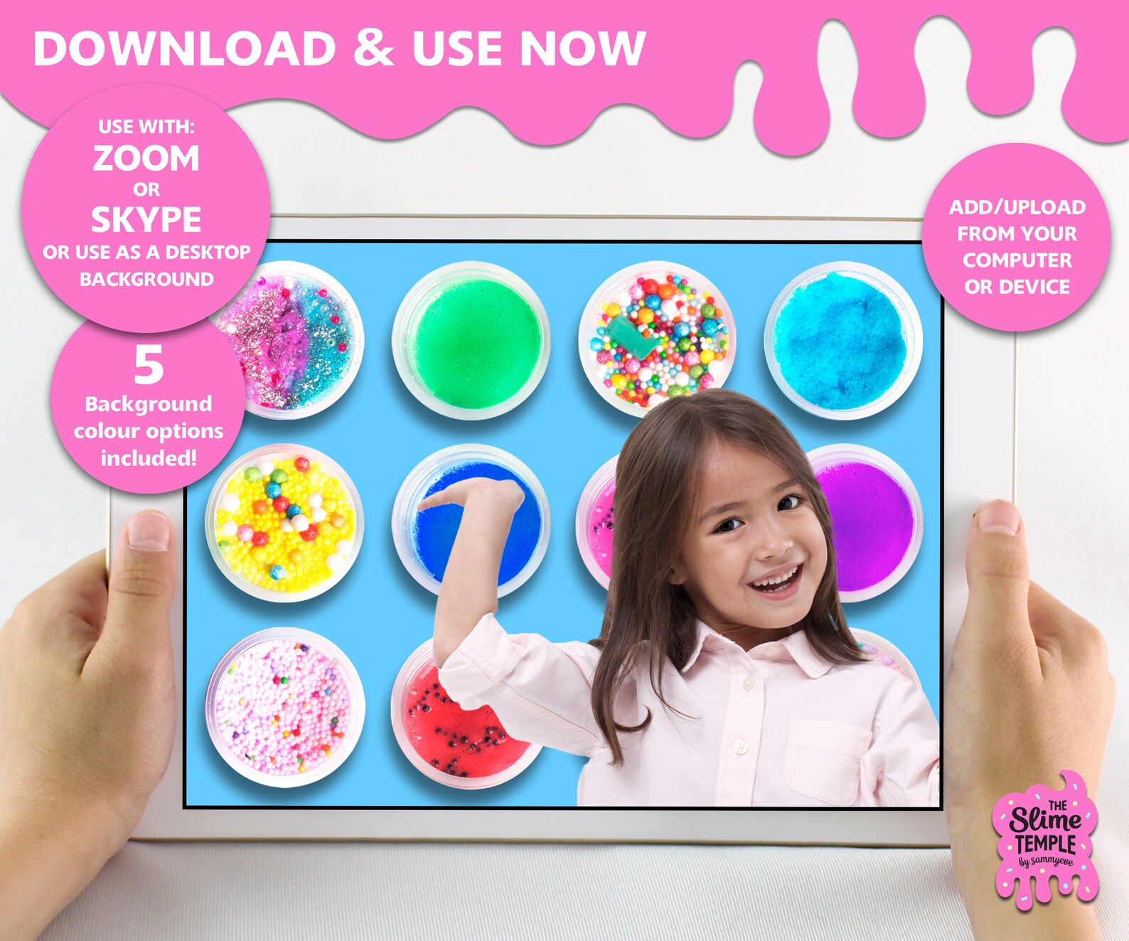 Slime ZOOM Background | Virtual Background | Slime Party | Zoom ...