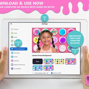 Slime ZOOM Background | Virtual Background | Slime Party | Zoom ...