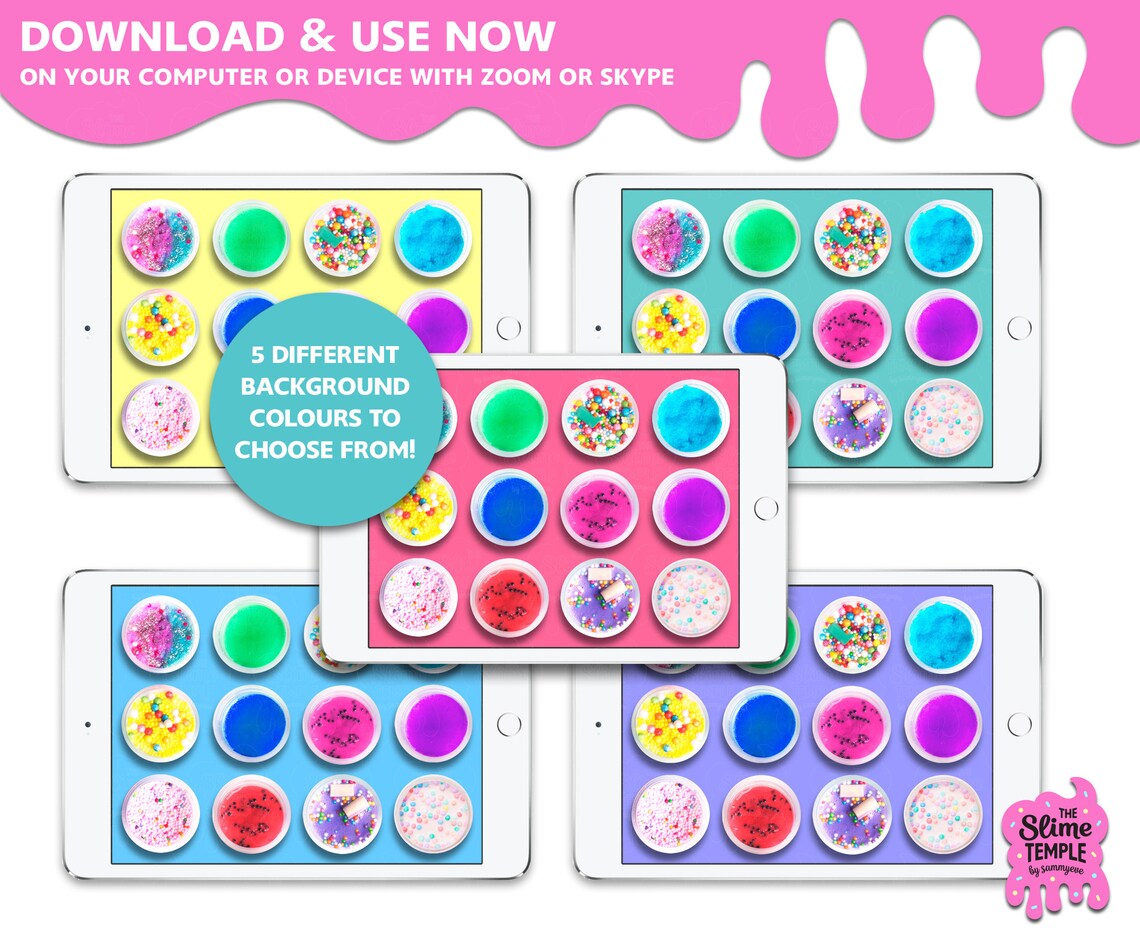 Slime ZOOM Background | Virtual Background | Slime Party | Zoom ...