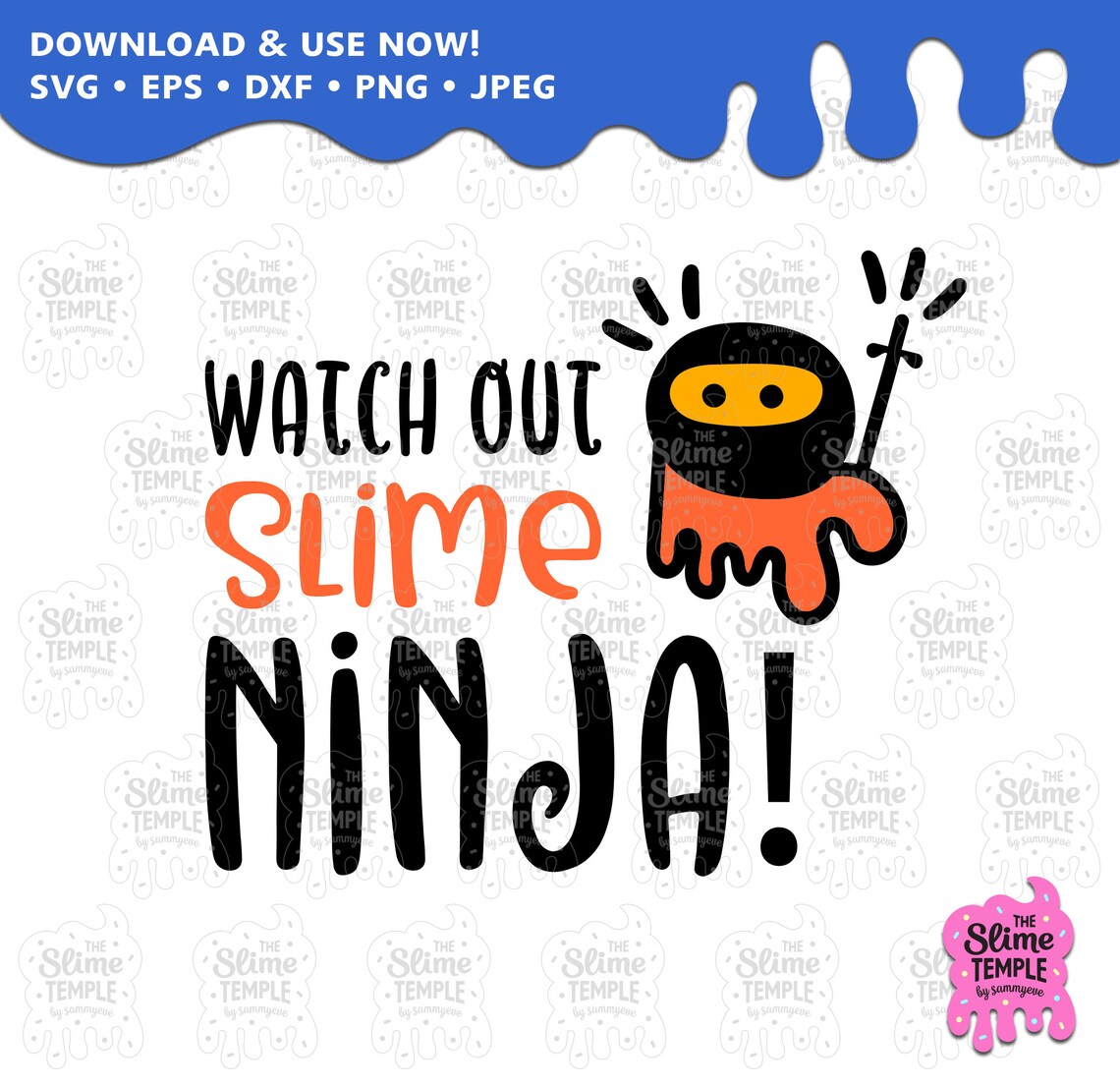 Slime Ninja SVG / Slime SVG / Slime Birthday / Slime Gift / Slime Party / Slime Boy / Slime ...