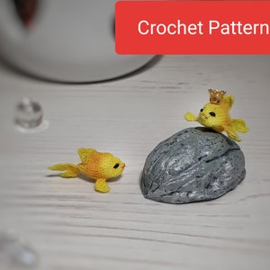 Miniature gold fish crochet pattern PDF Download. Crochet | Etsy