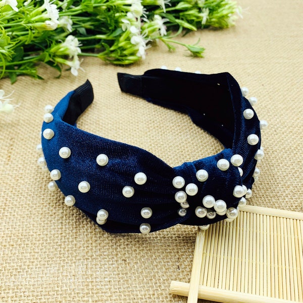Pearl Bead Headband - Etsy