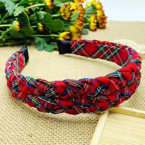 Tartan Plaid Knotted Headband Headbands for Women Plaid | Etsy