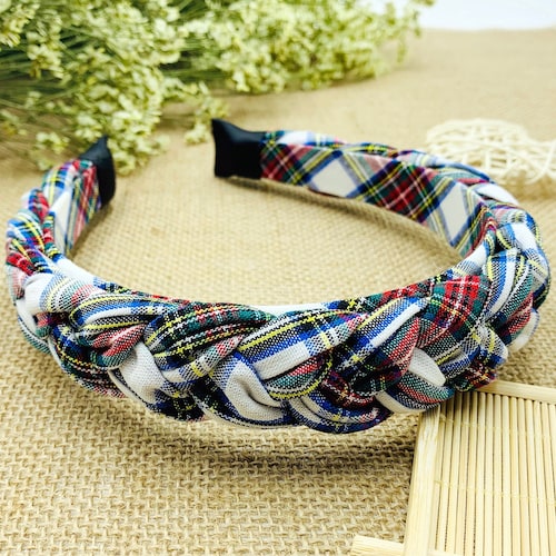 Tartan Plaid Knotted Headband Headbands for Women Plaid | Etsy