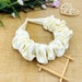 Ivory Pure Silk Ruched Ruffle Headbandsilk - Etsy
