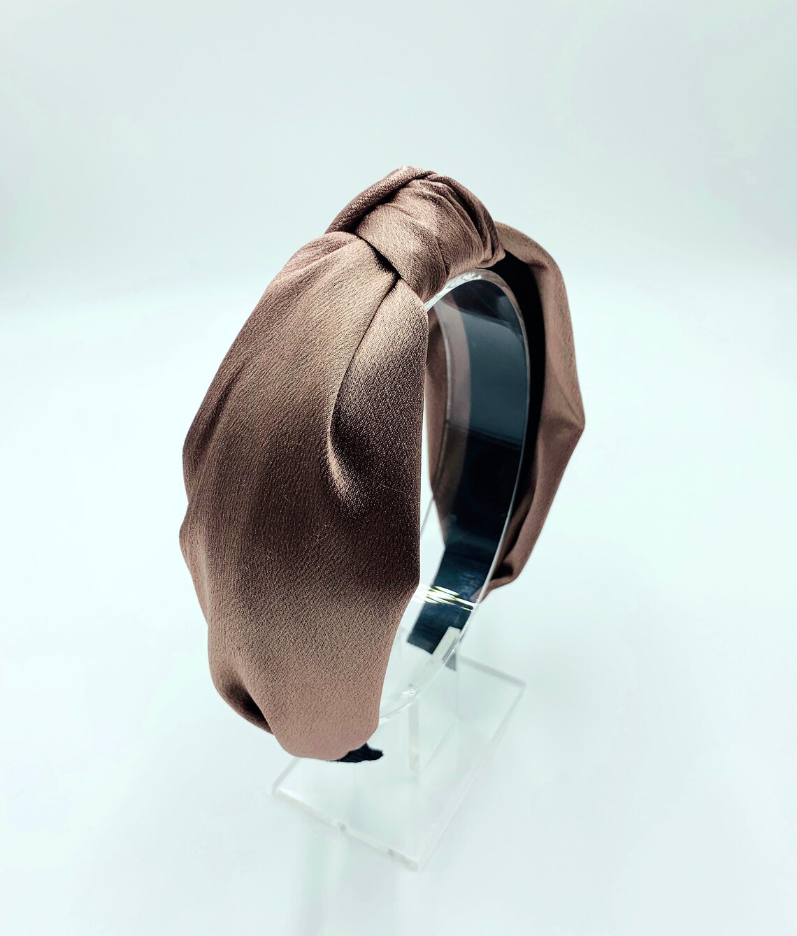 Lotus root purple satin knotted headbandSatin HeadbandBoho | Etsy