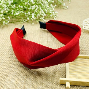 Red Satin Twist Headband,headbands for Women,red Silky Satin Headband ...