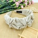 Original Linen Pleated Headband,linen Ruched Ruffle Headband,linen ...