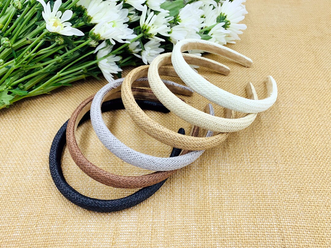 Straw Weaving Padded Headband,narrow Raffia Padded Headband,headbands ...