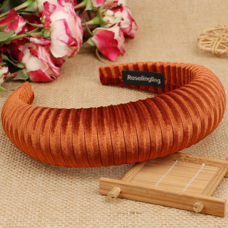 Girls Headbands Rust - Etsy UK