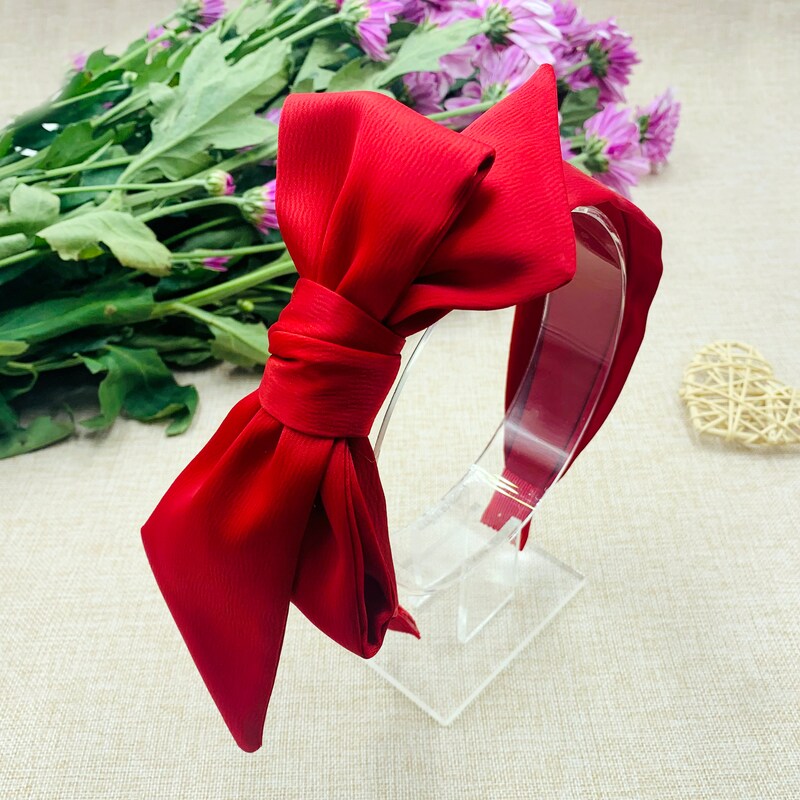 Satin Bow Knot Headband - Etsy