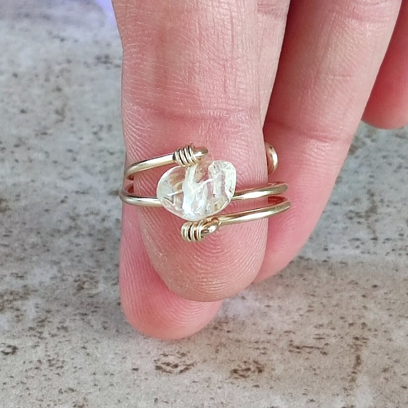 Quartz Crystal Ring - Etsy
