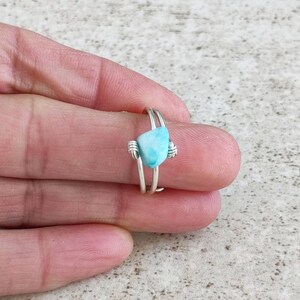 Adjustable Amazonite Ring, Amazonite Ring, Green Stone Ring, Amazonite ...