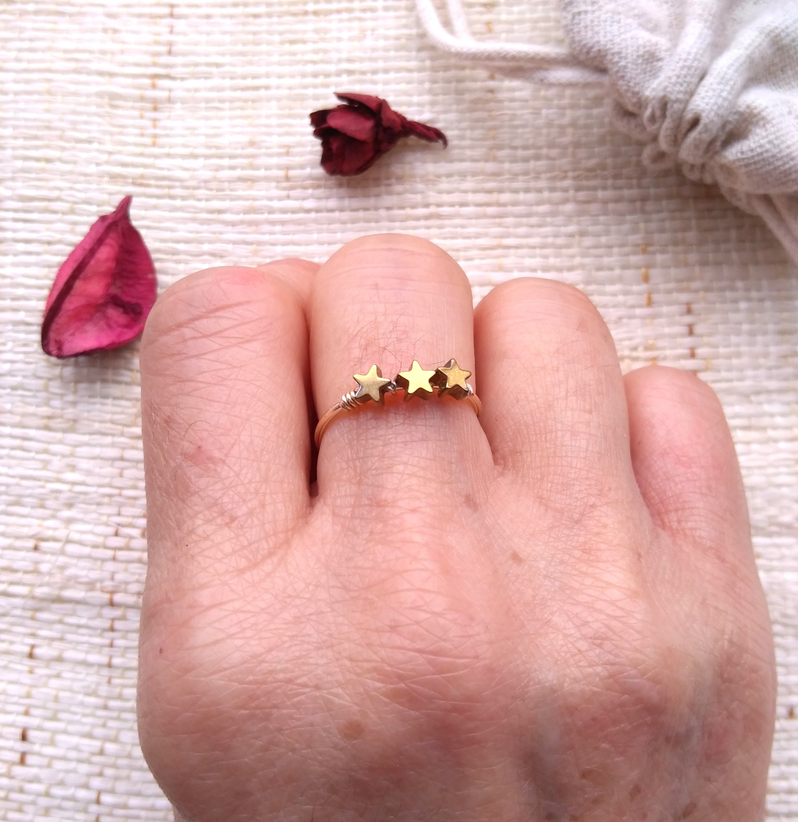 Star Silver Rings Dainty Star Rings Star Gold Ring Delicate | Etsy