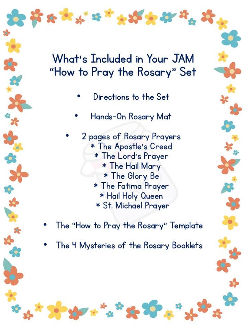 Kids Rosary Guide: Prayers & Mysteries Activity Set (digital Download ...