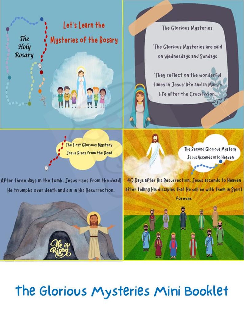 Kids Rosary Guide: Prayers & Mysteries Activity Set (digital Download ...