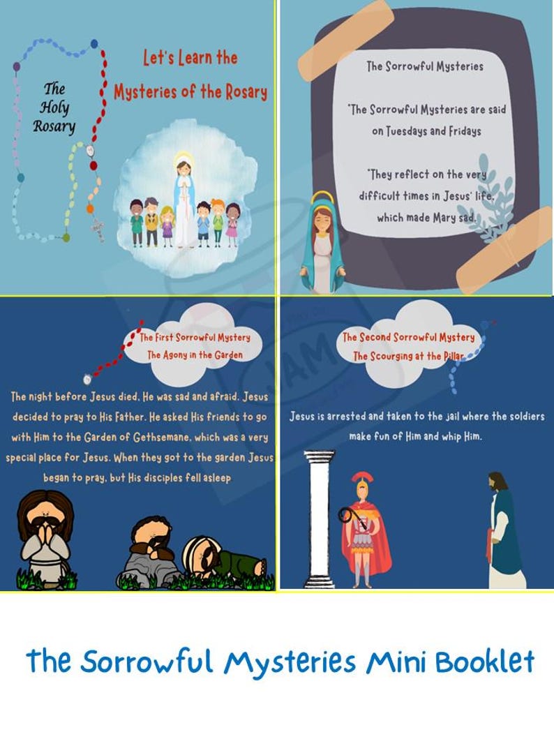 Kids Rosary Guide: Prayers & Mysteries Activity Set (digital Download ...