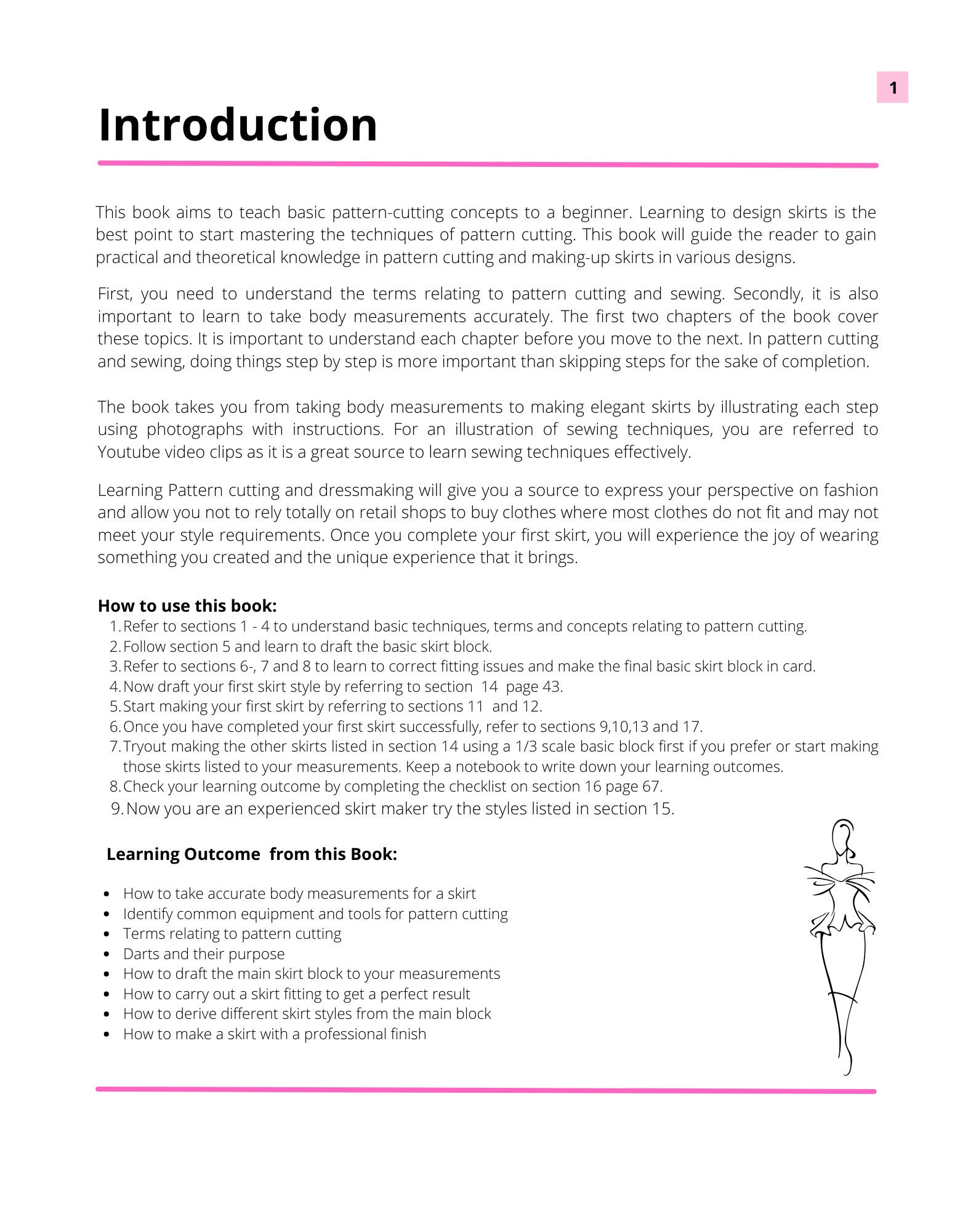 Introduction to Pattern Cutting & Making up - Book 1 - Skirts( Physical Book) - Etsy