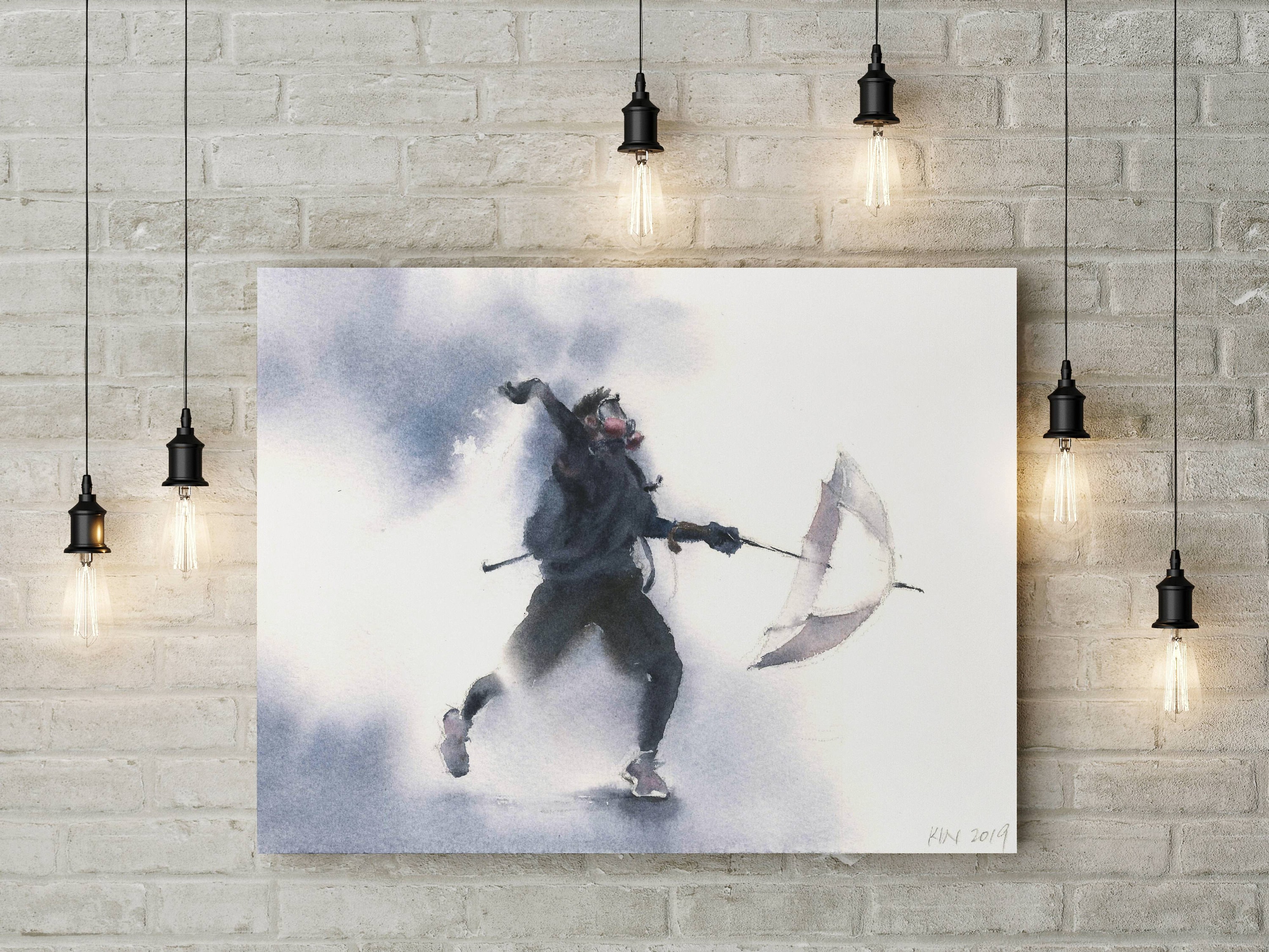 Hong Kong Wall Art Hong Kong Protest Hongkonger Be Water - Etsy