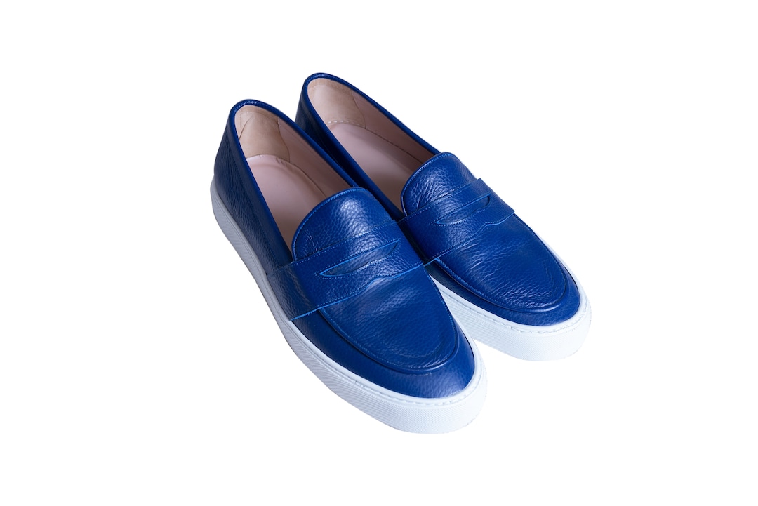 Handmade Leather Loafers, Men's Loafers, Leather Slip-ons, Casual Dress ...