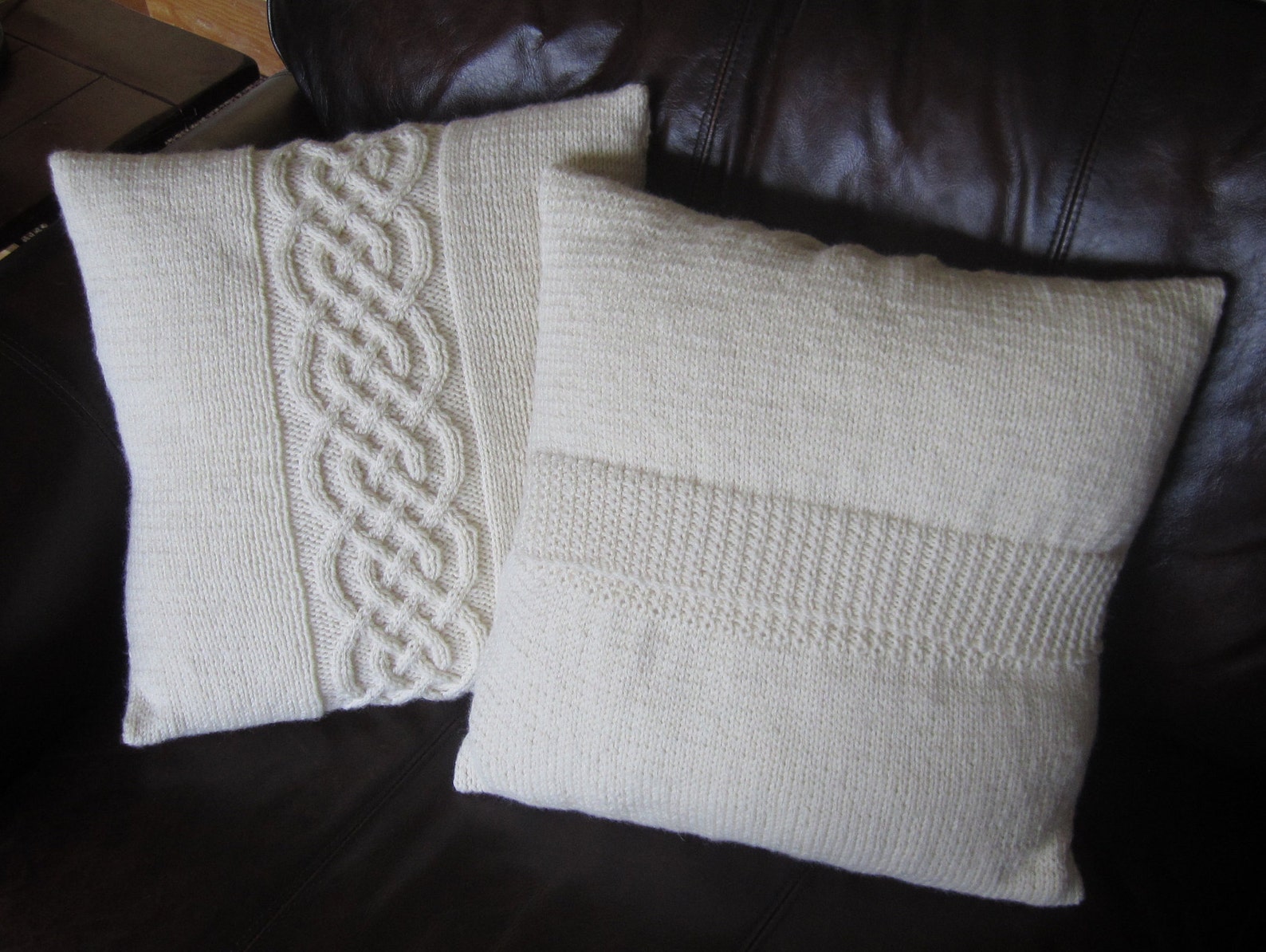 Cable Knit Pillow Cover Pattern Knit Pattern Pdf Celtic Knot | Etsy