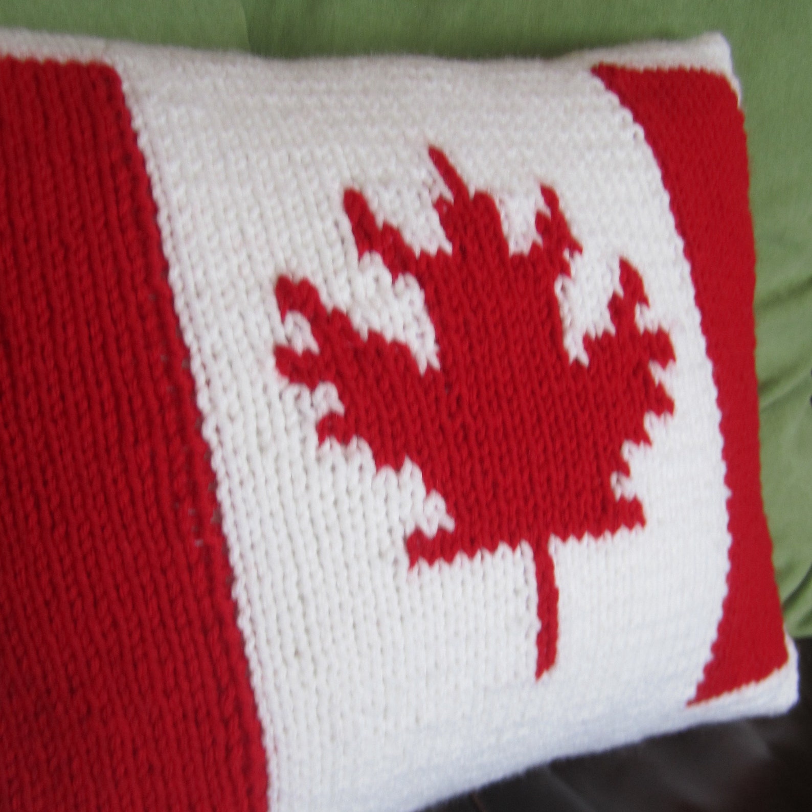 PDF KNITTING PATTERN Canadian Flag Knitting Pattern | Etsy
