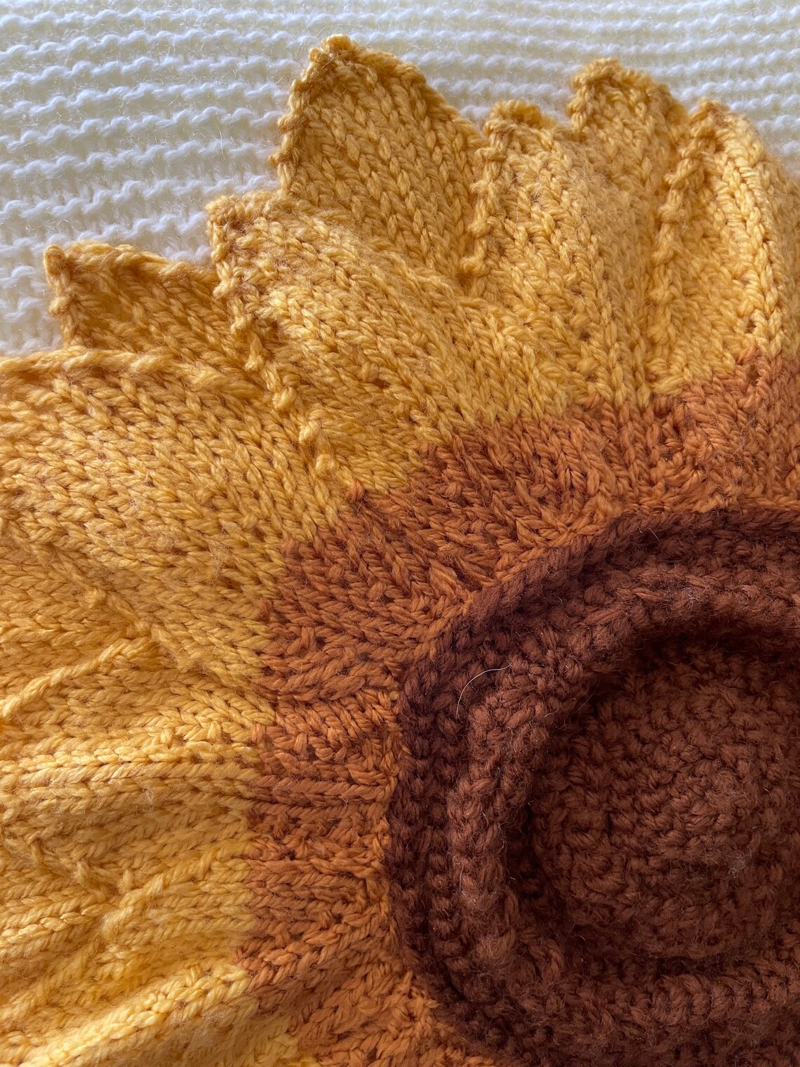 PDF KNITTING PATTERN Sunflower Pillow Knitting Pattern - Etsy