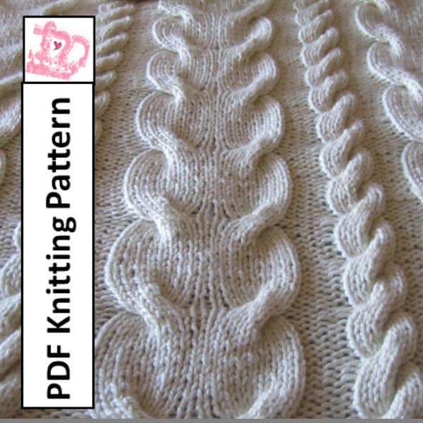 Cable Knit Throw - Etsy