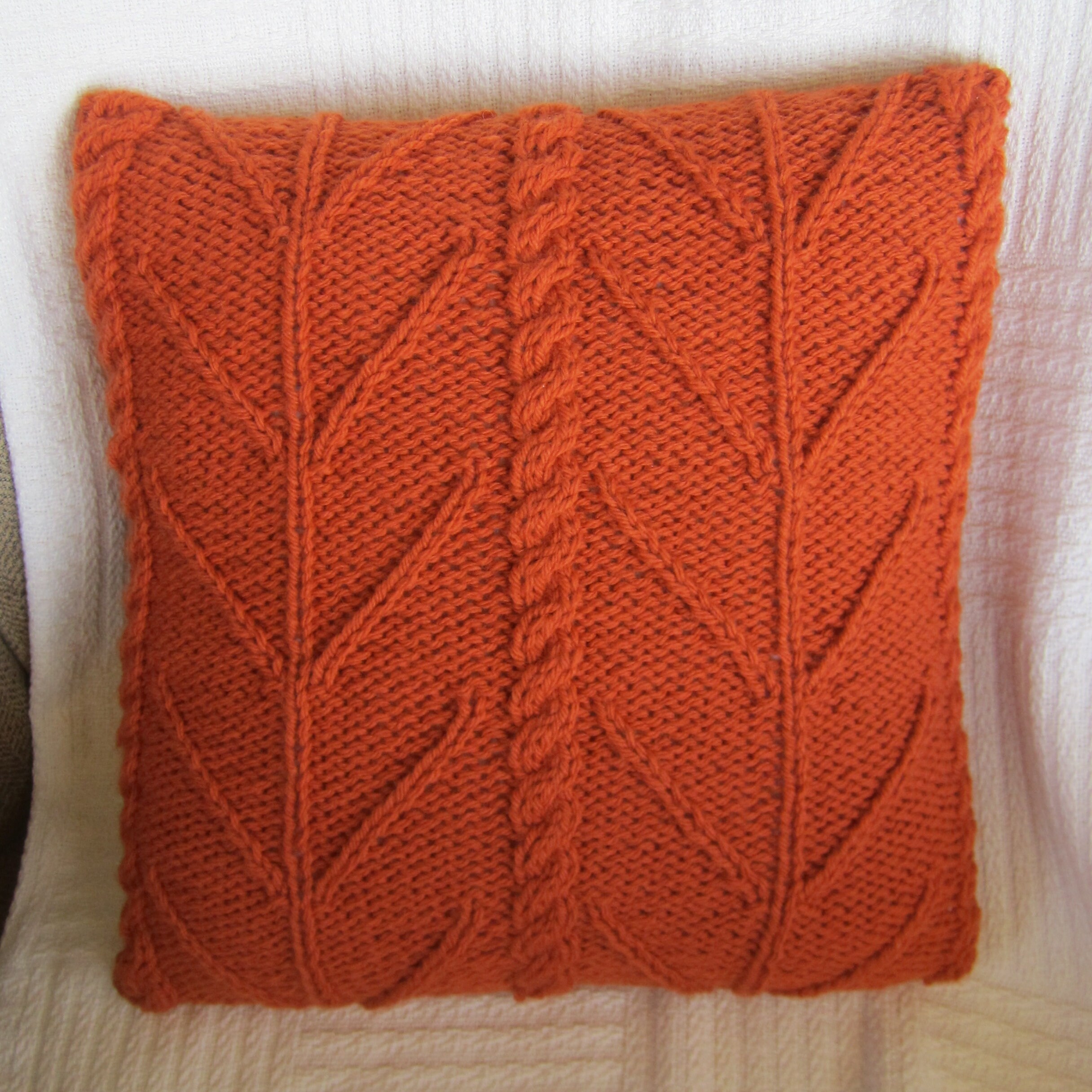 PDF KNITTING PATTERN Cable Knit Pillow Cover Pattern Knitted - Etsy