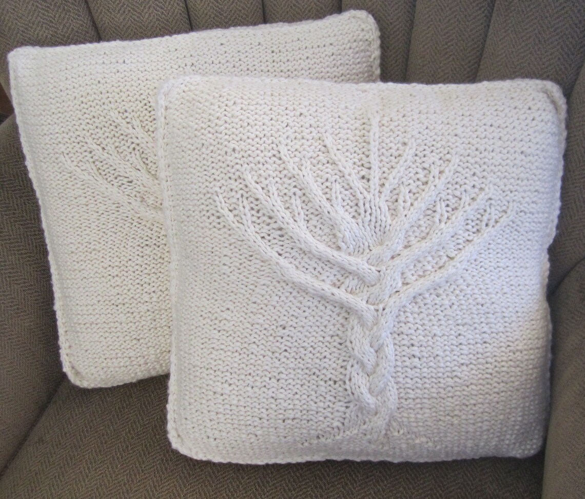 Tree of Life Knit Pattern Tree of Life Pillow Cover Knitting | Etsy