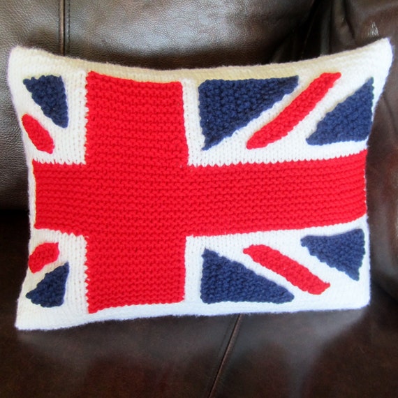 Union Jack Knitting Pattern Union Jack Blanket Traditional Knitting