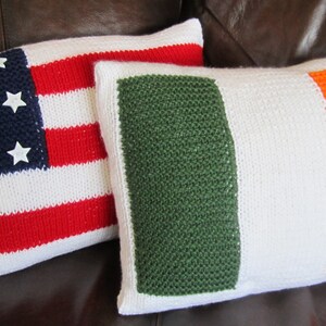 PDF KNITTING PATTERN, American Flag Knitting Pattern, 12"x16", Pillow ...