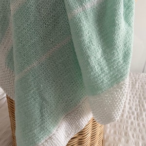 Fibonacci Baby Blanket Knitting Pattern, PDF Knitting Pattern - Striped ...