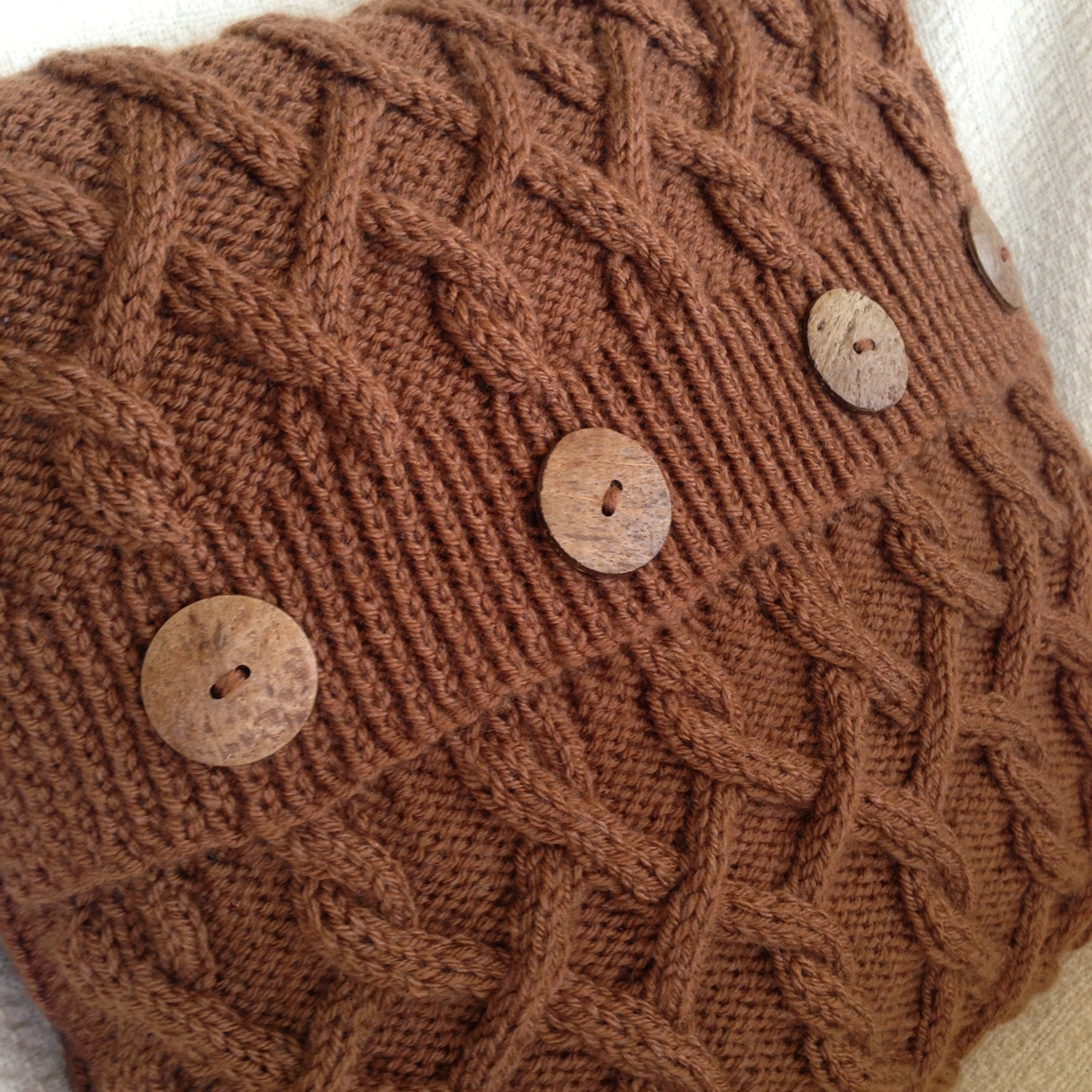 KNITTING PATTERN PDF Cable Knit Pillow Cover Hexagons With a - Etsy