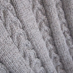 Double Cable Knit Blanket Pattern, 60x72 Throw (PDF Pattern) - Etsy