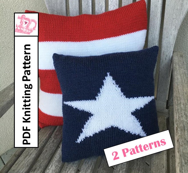 PDF KNITTING PATTERN American Flag Knitting Patterns Stars - Etsy