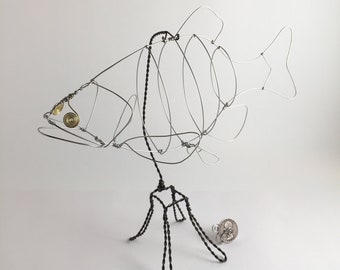 Wire Fish Sculpture - Etsy