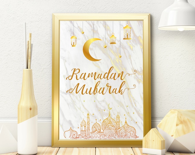 Ramadan Calender Printable | Countdown to Eid | Islamic Wall Art ...