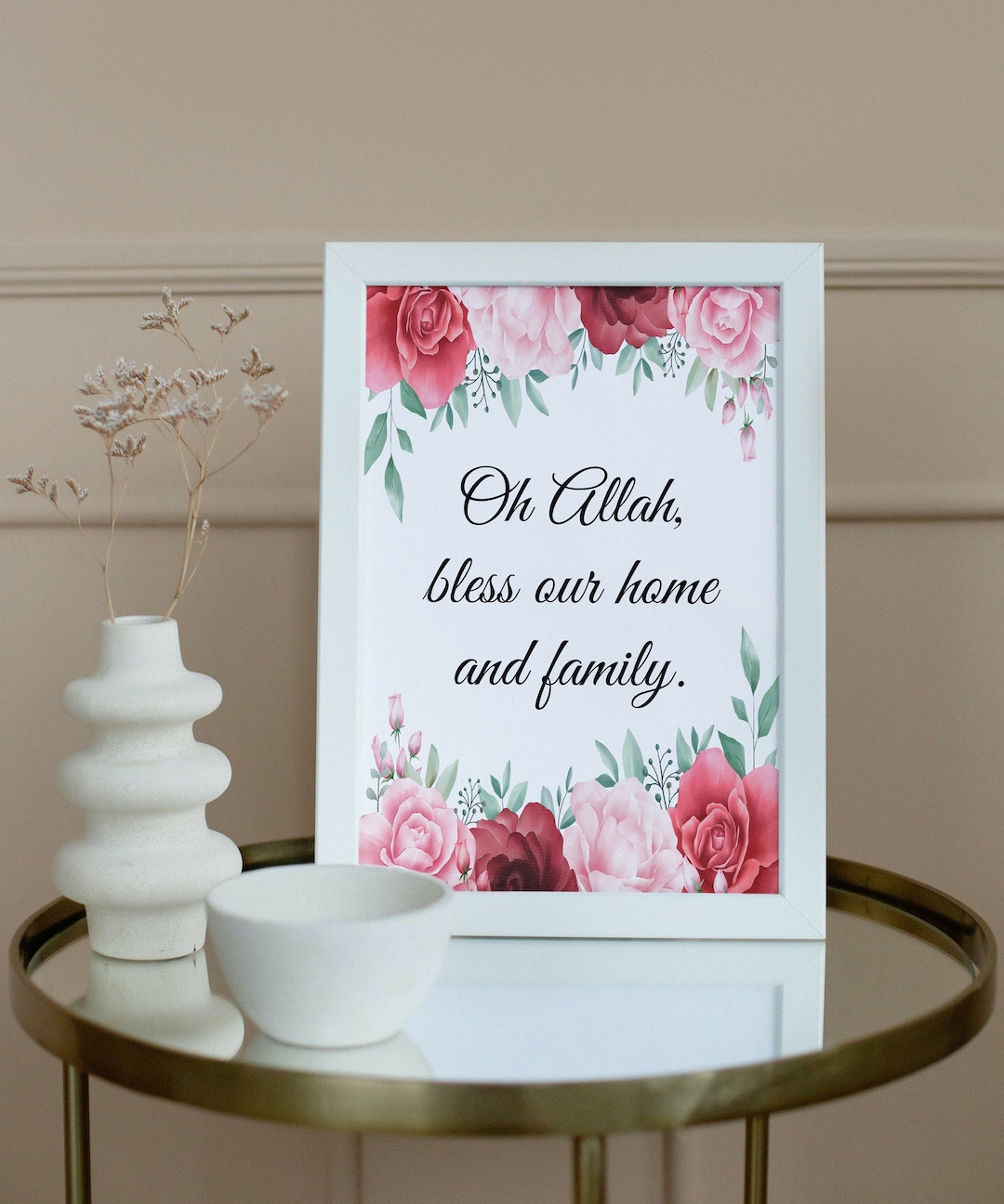 Oh Allah, Bless Our Home and Family | Islamic Wall Art | Islamic Decor ...