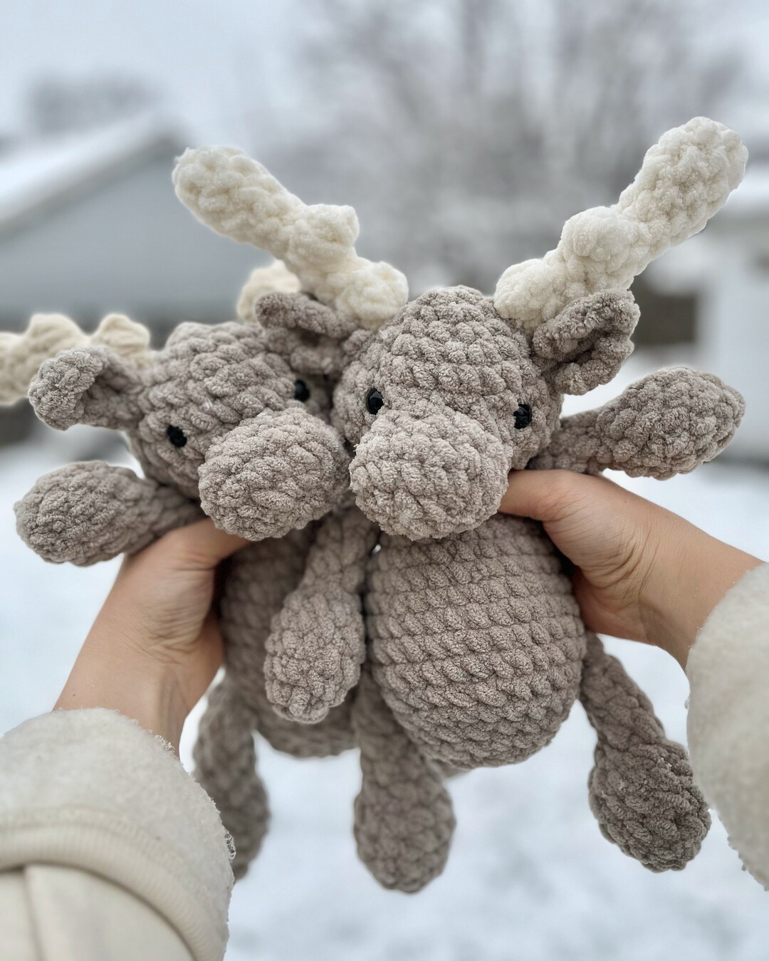 Handmade Moose Lovers Birthday Gift Crochet Stuffed Animal Heirloom ...